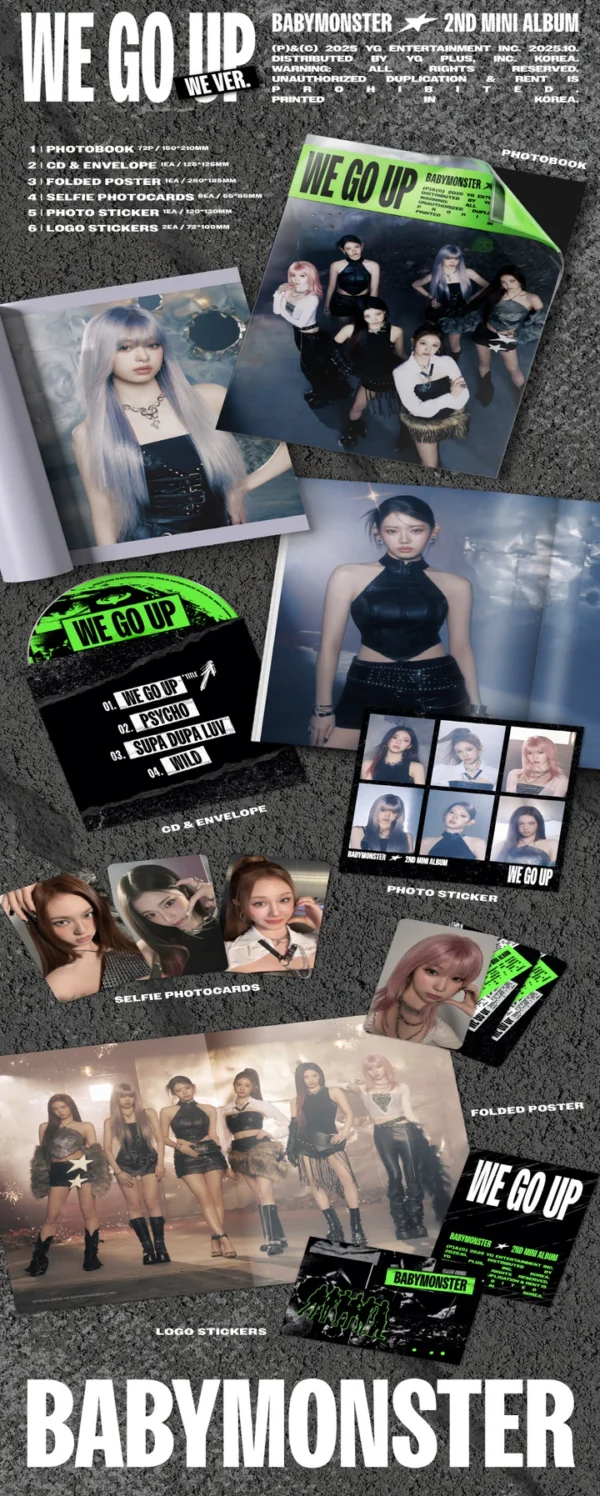 BABYMONSTER - [WE GO UP] 2ND MINI ALBUM PHOTOBOOK WE VERSION - senshigeek